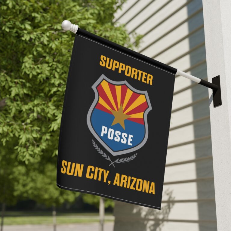 Classic Posse Logo Garden & House Banner - Sun City Posse